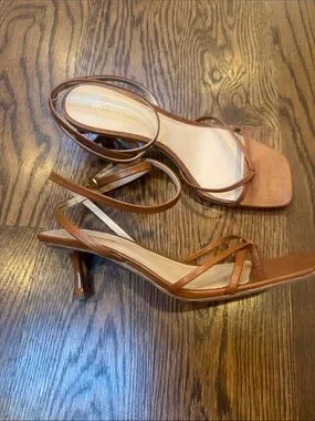 Veronica Beard | Shoes | Veronica Beard Caterina Honey Leather Strappy ...